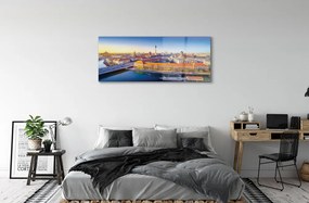 akrylový obraz Berlín říční mosty 120x60 cm