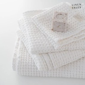 Bílé ručníky a osušky v sadě 3 ks Honeycomb – Linen Tales