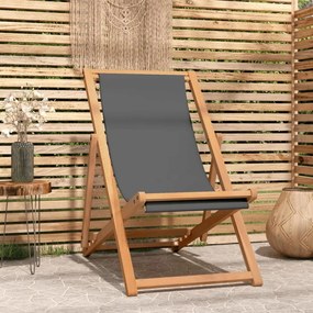 vidaXL Kempingová židle teakové dřevo 56 x 105 x 96 cm [43802] Barva: Šedá