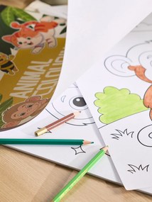 Sinsay - Omalovánka s motivem safari zvířat - zelená