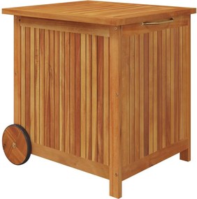 Zahradní úložný box s kolečky 60 x 50 x 58 cm masivní akácie 319710