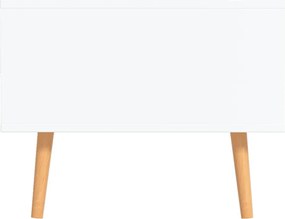 vidaXL Konferenční stolek 100 x 49,5 x 43 cm dřevotříska [326786] Barva: bílá s vysokým leskem