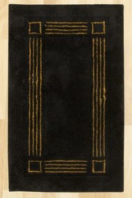 Koupelnový kobereček Jarpol Petra Lurex 51 černý
