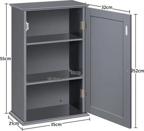 Kuchyňská skříňka Yaheetech – tmavě šedá (265964109910)