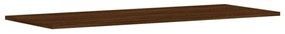 Petromila Nástěnné police 4 ks hnědý dub 100x40x1,5 cm kompozitní dřevo