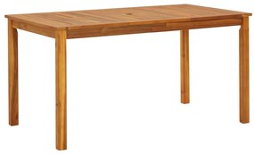 Zahradní stůl 140 x 80 x 74 cm masivní akáciové dřevo - Default Title