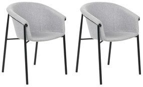 Set 2 ks jídelních židlí Anja (šedá). 1077511