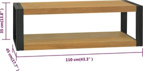 Koupelnová skříňka 120 x 45 x 35 cm masivní teakové dřevo 338232