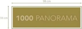 CLEMENTONI Panoramatické puzzle Houpačka u oceánu / 1000 dílků / od 14