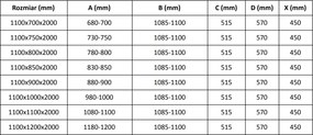 Mexen Velar, sprchový kout s posuvnými dveřmi 110(dveře) x 75(stěna) cm, 8mm čiré sklo, měděná matná, 871-110-075-01-65