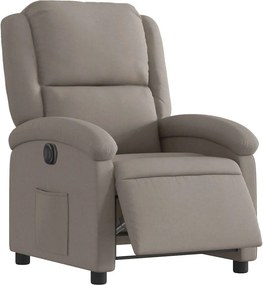 Elektrické polohovací křeslo taupe textil 3204148