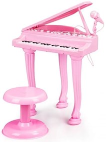 Bestent Dětský klavír s mikrofonem a taburetkou Pinky