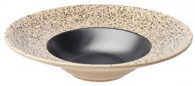 Lunasol - Talíř na těstoviny / Gourmet 27 cm – Gaya RGB Sand černý matný (451905)