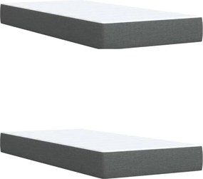 Box spring postel s matrací taupe 200x200 cm textil 3285162