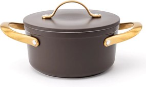 Elmich Nepřilnavý keramický hrnec Zen Ø 18 cm - hnědo zlatá