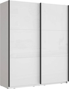 XXXLutz SKŘÍŇ S POSOUVACÍMI DVEŘMI, bílá, vysoce lesklá bílá, 170,3/209,7/61,2 cm home24 - Šatní skříně - 000687018621