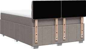 Box spring postel s matrací taupe 140x190 cm textil 3287074