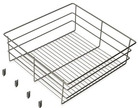 EMUCA Drátěný koš do rámu Quartz – titan Šířka rámu (mm): 800