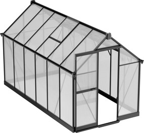Skleník 210 x 183 x 360 cm, zesílená konstrukce, polykarbonát 6 mm
