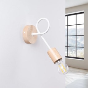 Sollux Lighting Nástěnné svítidlo EMBER bílé