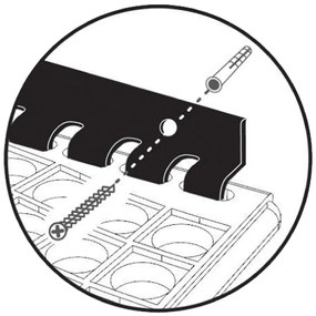 VMBal Schodová rohož FROST  105 x 29 cm