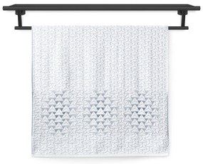 Ručník Veba TERRY Triangl bílo/levandulová Velikost: 70x140 cm