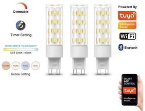 Immax Neo Immax NEO 07763C -SADA 3x LED Stmívatelná žárovka NEO LITE G9/4W/230V Wi-Fi Tuya IM1143