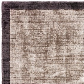 Černý  koberec Ife Border Charcoal Silver Rozměry: 200x290 cm