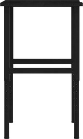 Pracovní stůl tmavě hnědý 80 x 60 x (71,5–98) cm masivní dub 3309698