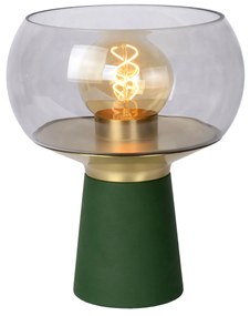LUCIDE 05540/01/33 FARRIS stolní lampička V280mm 1xE27 zelená, kouřová Lampy a lampičky na noční stolek