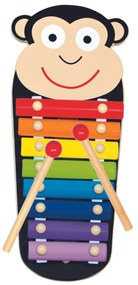 Bino Kovový xylofon Opička, 33 x 14 x 3 cm