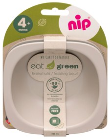 NIP GREEN line miska, 2ks, grey/brown