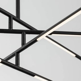 LED lustr Raccio 84 černé