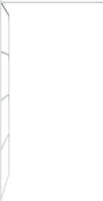 Sprchová zástěna walk-in bílá 115 x 195 cm čiré ESG sklo 152143