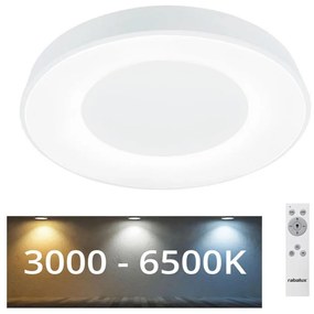 Rabalux - LED Stmívatelné stropní svítidlo LED/38W/230V bílá + DO 3000-6500K