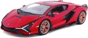 Bburago Plus Lamborghini Sian FKP37 - Red / měřítko 1:24
