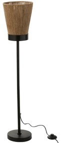 Béžová jutová stojací lampa J-line Nafi 100 cm