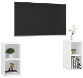 vidaXL Marketos TV skříňky 2 ks bílé 72 x 35 x 36,5 cm kompozitní dřevo