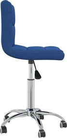 Otočná jídelní židle modrá textil 3087535