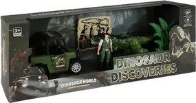 RAPPA Sada dino park s autem a dinosaurem se zvukem / Auto 14 cm / Din