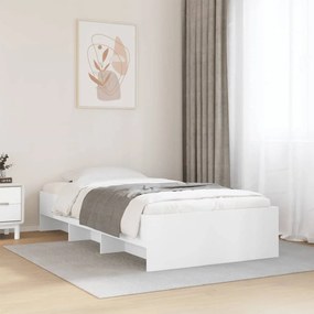 Rám postele bílý 90 x 190 cm kompozitní dřevo 3295702