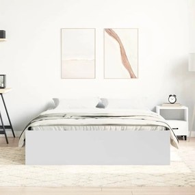 Rám postele bílý 150 x 200 cm King Size 3203866