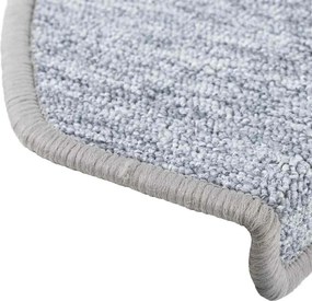 Schodové rohože 20 ks 65 x 24 x 4 cm světle šedé, půlkulaté, velké 3365792