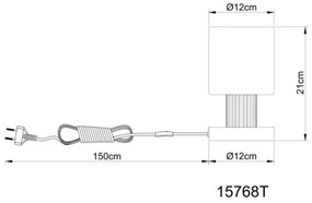 Globo 15768T - Stolní lampa ALEIDIS 1xE27/25W/230V