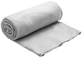 Fleecová deka světle šedá 160x200 cm