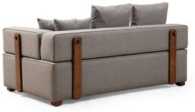 Designová rohová sedačka Galatea 360 cm šedá - levá