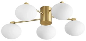 Ideal Lux - LED Přisazený lustr HERMES 5xG9/3W/230V pr. 60 cm zlatá