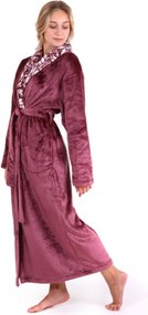 Župan s límcem Flora mauve wine 25 56 4853 - S