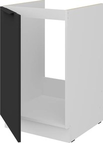 ARIA bc | dolní skříňka 50 ZL 1F dřezová | 50 cm | ANTI FINGERPRINT povrch | bílá/černá