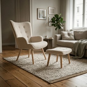 Autronic Relaxační křeslo s podnožkou AK-319 Barva potahu: Hnědá